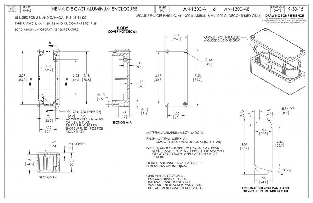 AN-1300-AB product drawing preview