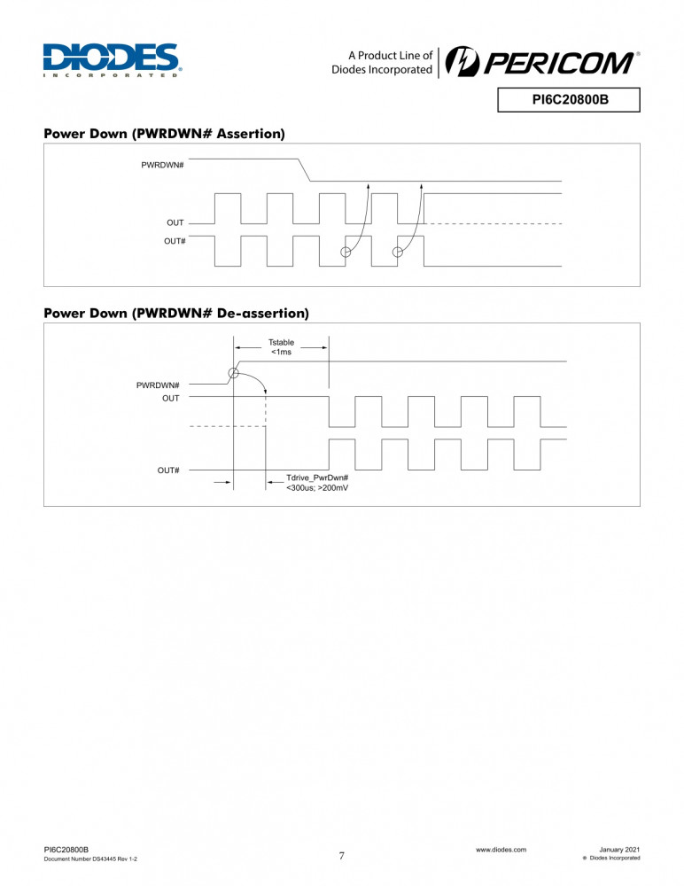 PI6C20800BIAEX datasheet page 7