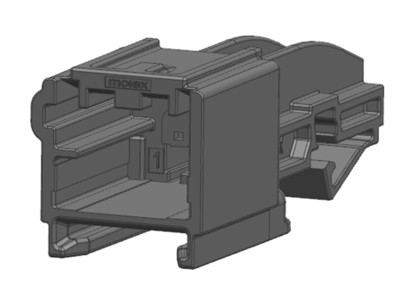 Mini50 Unsealed Inline Housing, Single Row, 8 Circuits, Polarization B, withCPA, Light Gray for sale