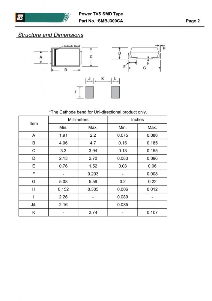 SMBJ300CA specification page 5
