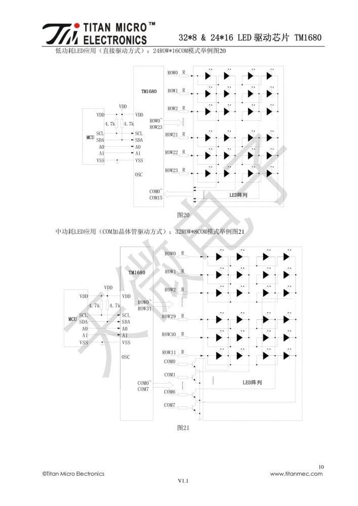 TM1680 datasheet page 10