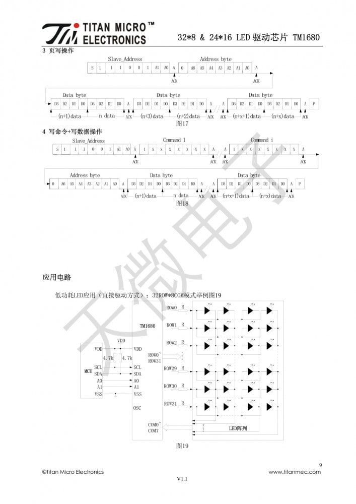 TM1680 datasheet page 9
