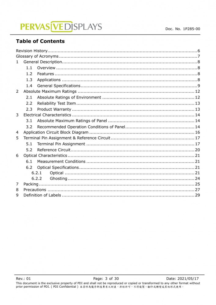 E2969JS0B1 specification page 3