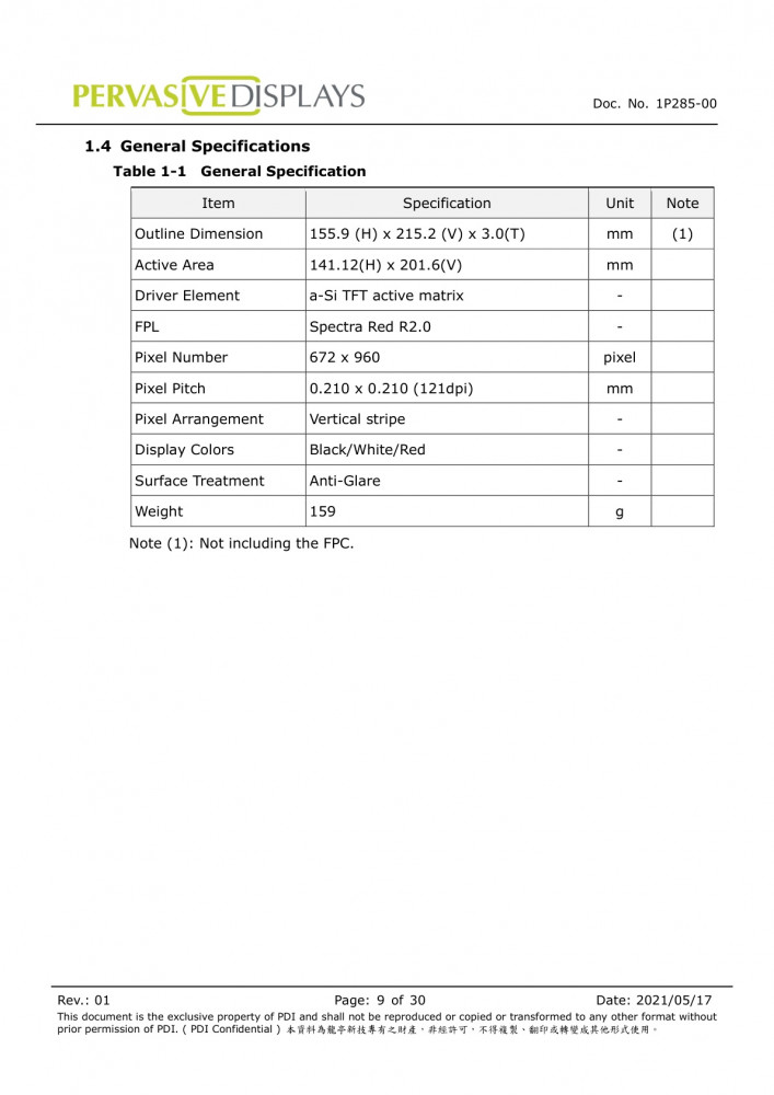 E2969JS0B1 specification page 9