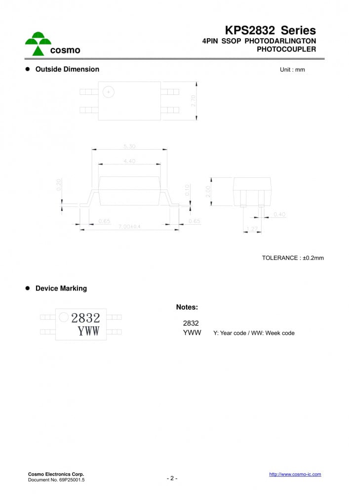 KPS28320E TLD datasheet page 2