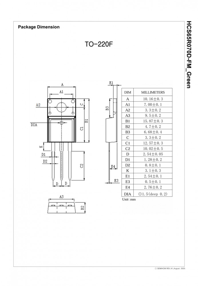 HCS65R070D datasheet page 8