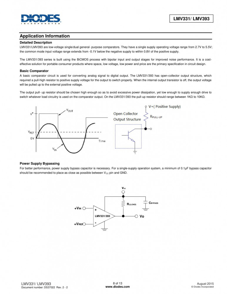 LMV393M8-13 datasheet page 8