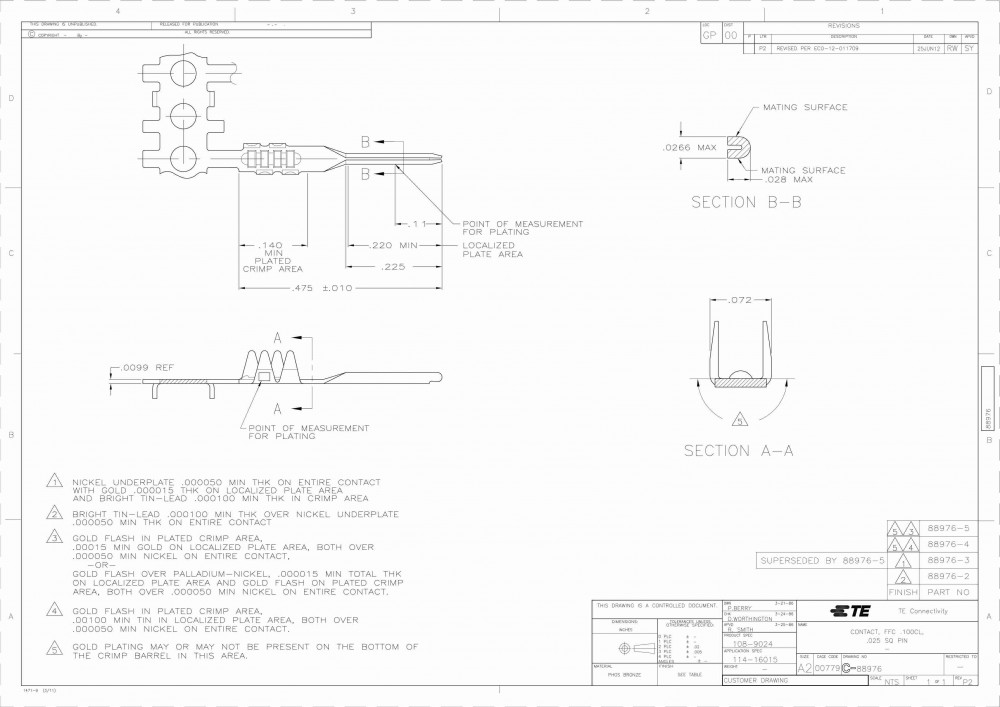 TE Connectivity 88976 drawing preview