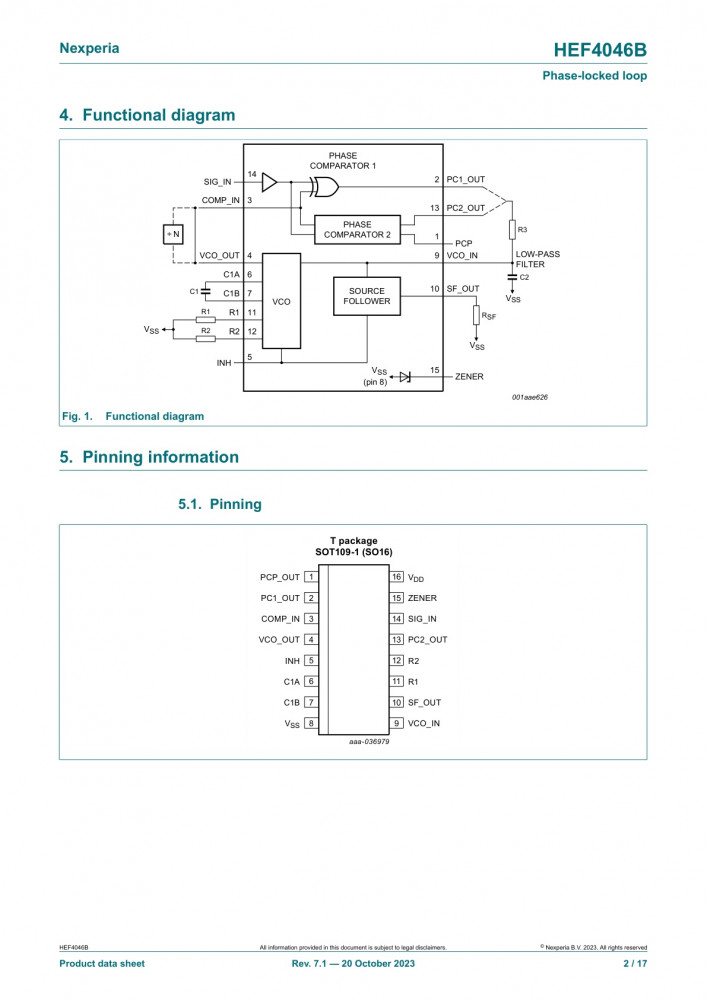 HEF4046B datasheet page 2