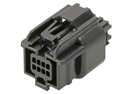 Mini50 Sealed Receptacle Housing, Dual Row, without CPA, 8 Circuits, Polarization Option A, Black for sale
