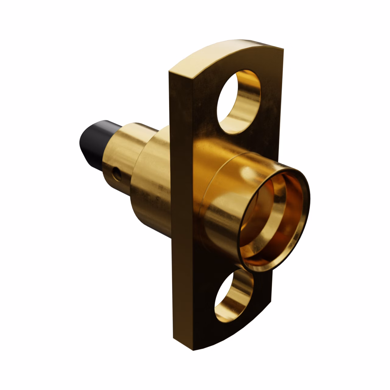 SMP Plug, Straight, Limited Detent, 2-Hole Flange Mount, Stainless Steel Body, Gold (Au) Plated, Tray 50 Ohms for sale