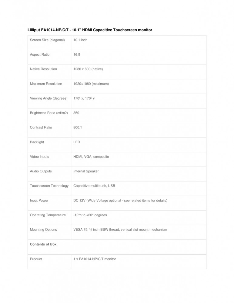 FA1014-NP/C/T technical document image, page 1