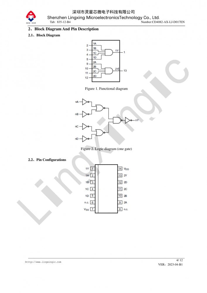 CD4082BM(LX) datasheet page 4