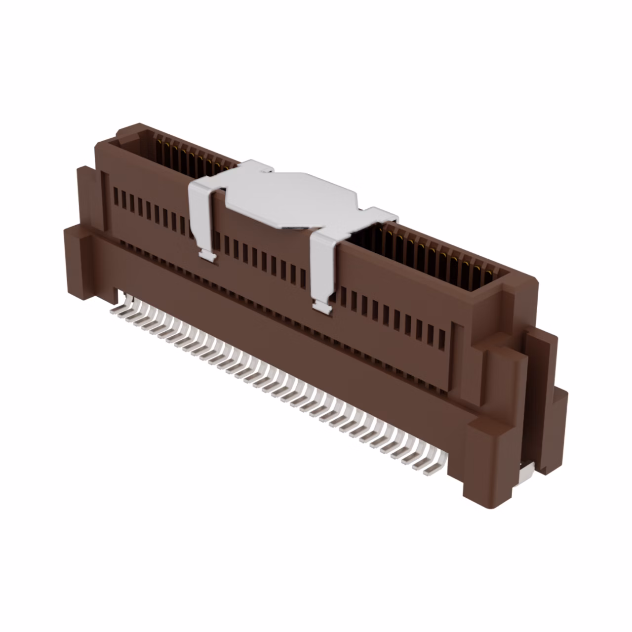 SlimStack Board-to-Board Connector, 0.635mm Pitch, 0.635 Series, Plug, 10.00 or 16.00mm Mated Height, 6.40mm Mated Width, 70 Circuits for sale