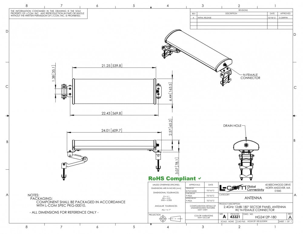 HG2412P-180 technical document page