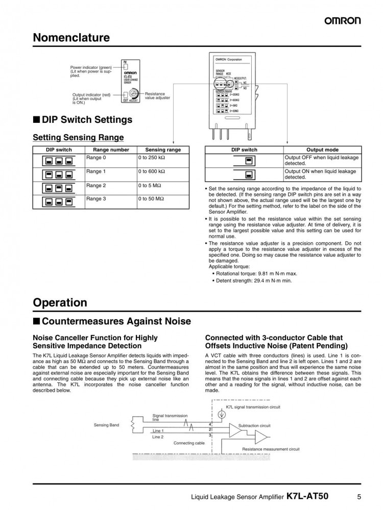 Technical document page 5 for F03-16PS