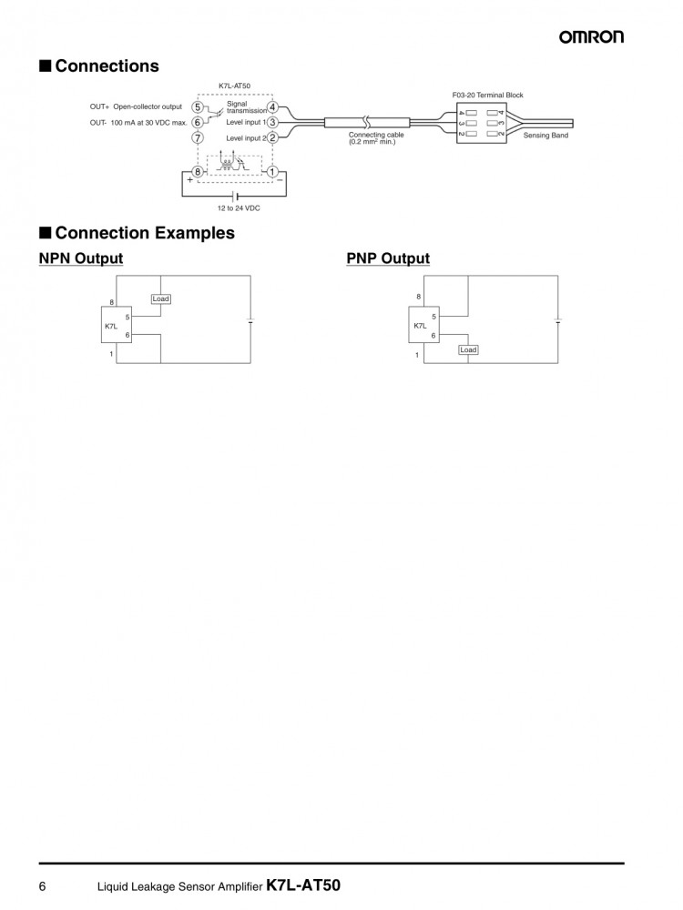 Technical document page 6 for F03-16PS