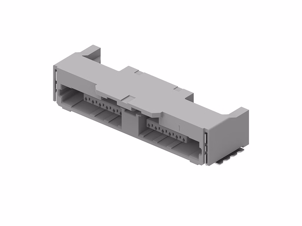 2.54mm Pitch SL Crimp Housing, Dual Row, Version A, Non-polarized, 28 Circuits, Black