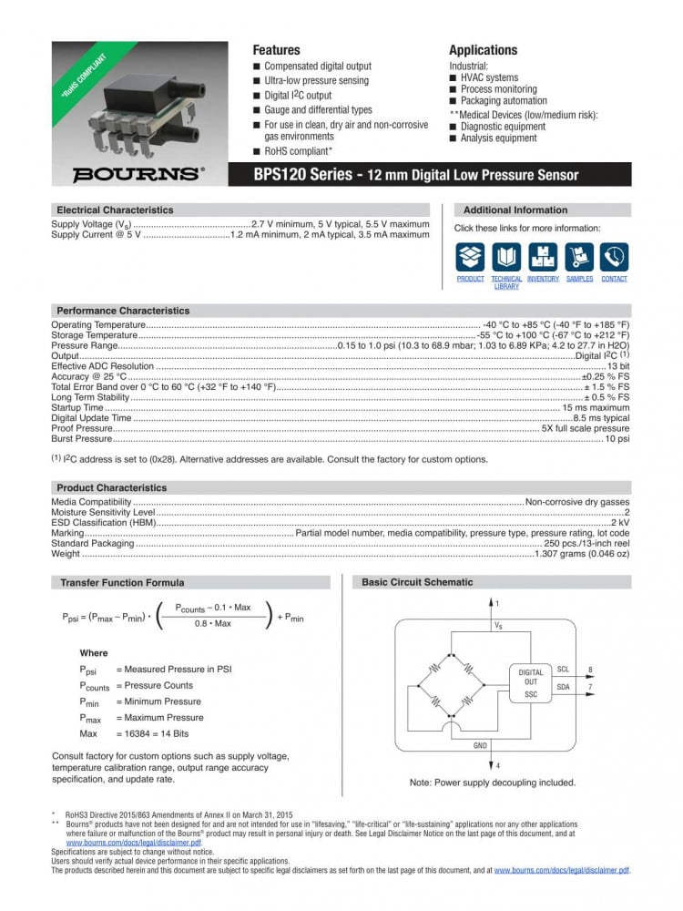 BPS120 datasheet page 1