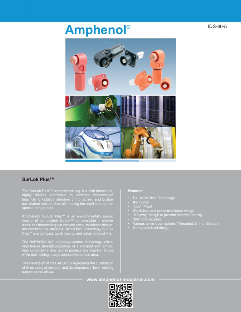 Amphenol SurLok Plus technical document page 1