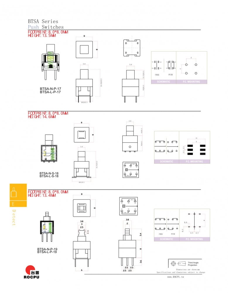 ROCPU BTSA Series datasheet page 7