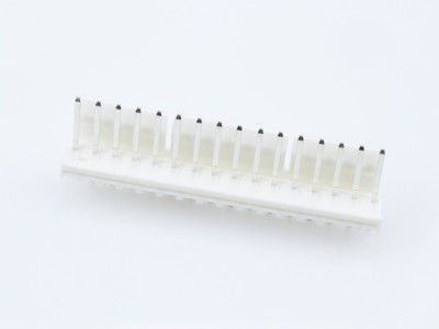 KK 396 Header, Vertical, Friction Lock with Press-fit Plastic Peg PCB, 8  Circuits, Tin (Sn) Plating