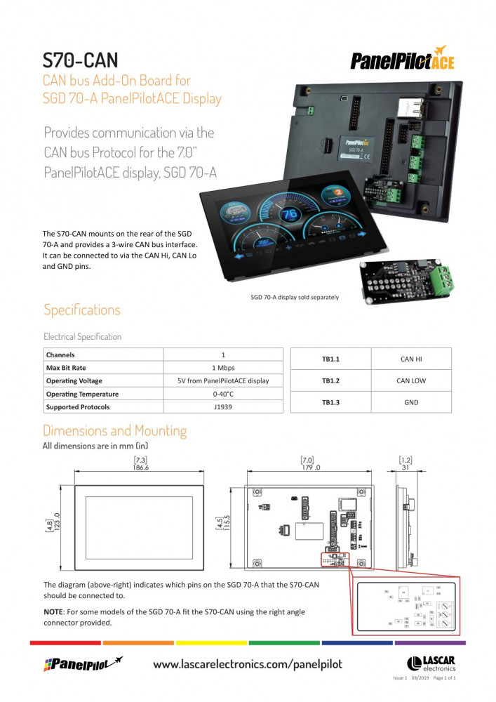 S70-CAN product documentation image