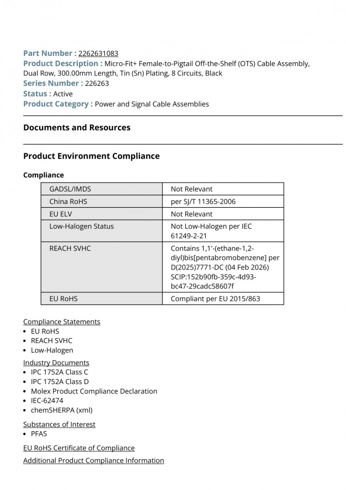 Product documentation image, page 1
