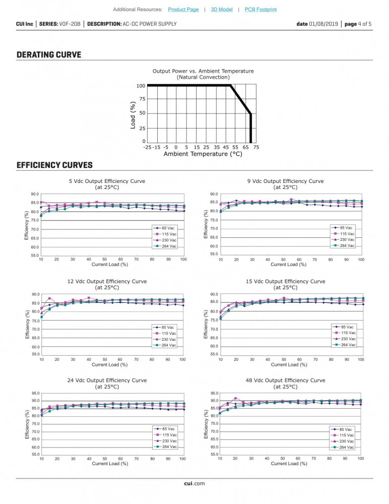 VOF-20B datasheet page 4
