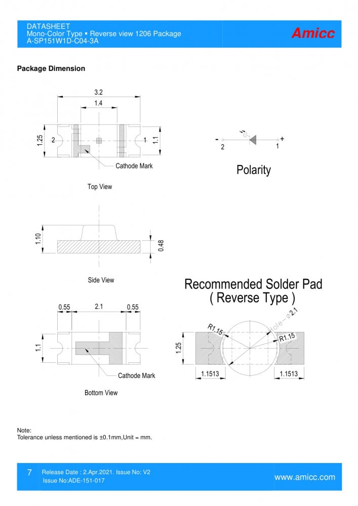 A-SP151W1D-C04-3A datasheet page 7
