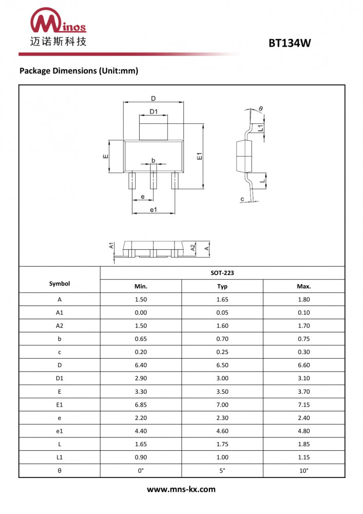 BT134W datasheet page 5