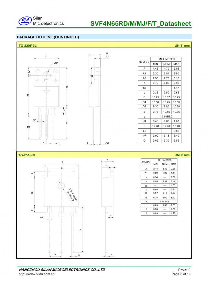 SVF4N65RMJ datasheet page 8