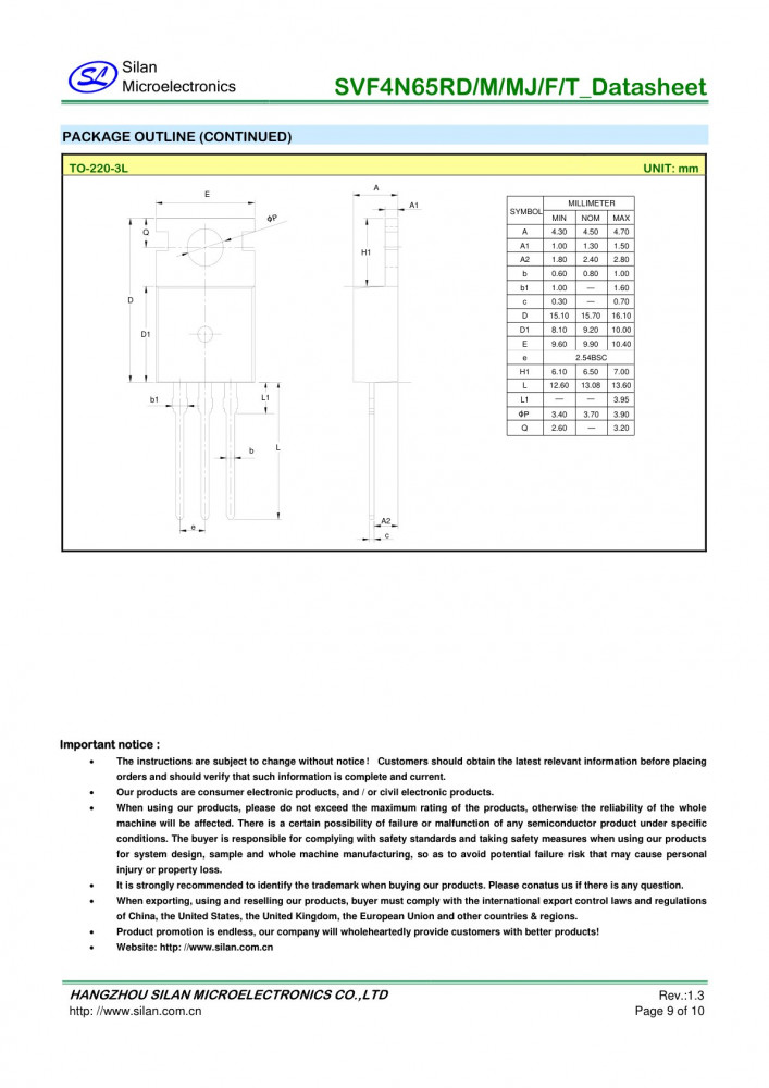 SVF4N65RMJ datasheet page 9