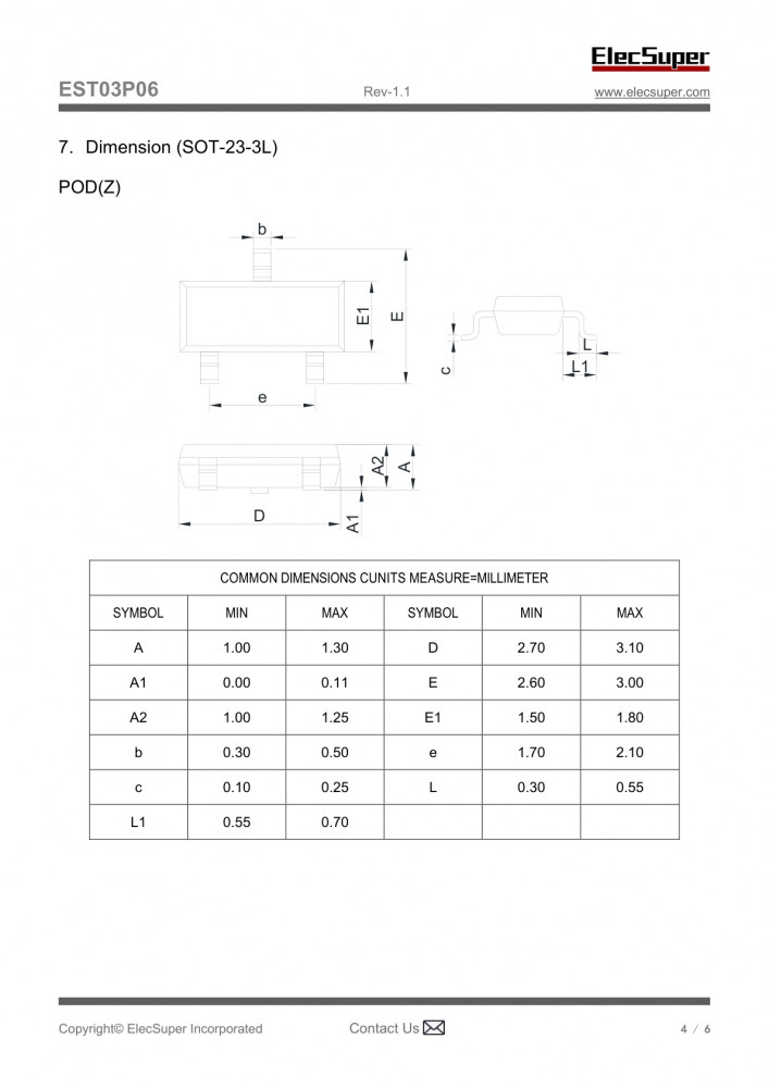 EST03P06 datasheet page 4