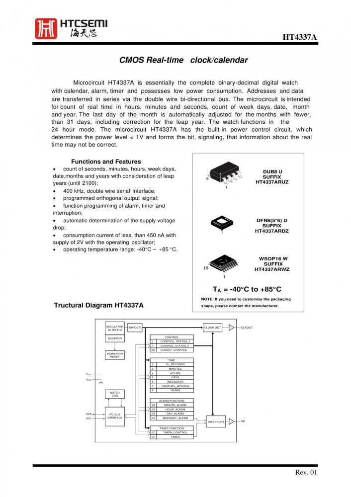 HT4337A datasheet page 1