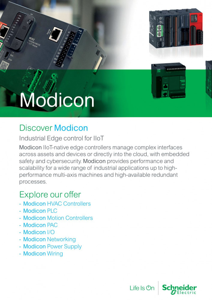 Schneider Modicon transformer documentation page 2