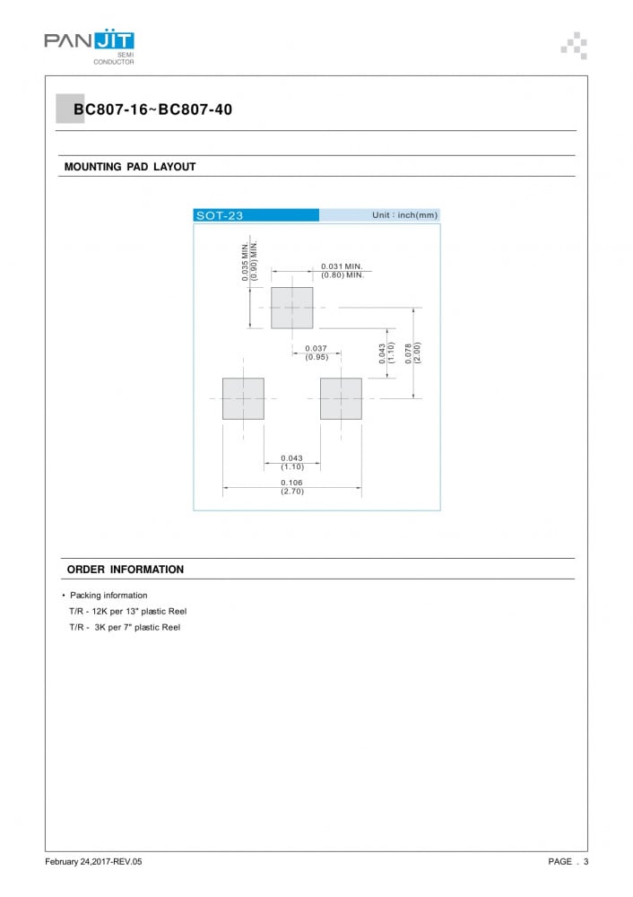 PANJIT BC807 datasheet page 3