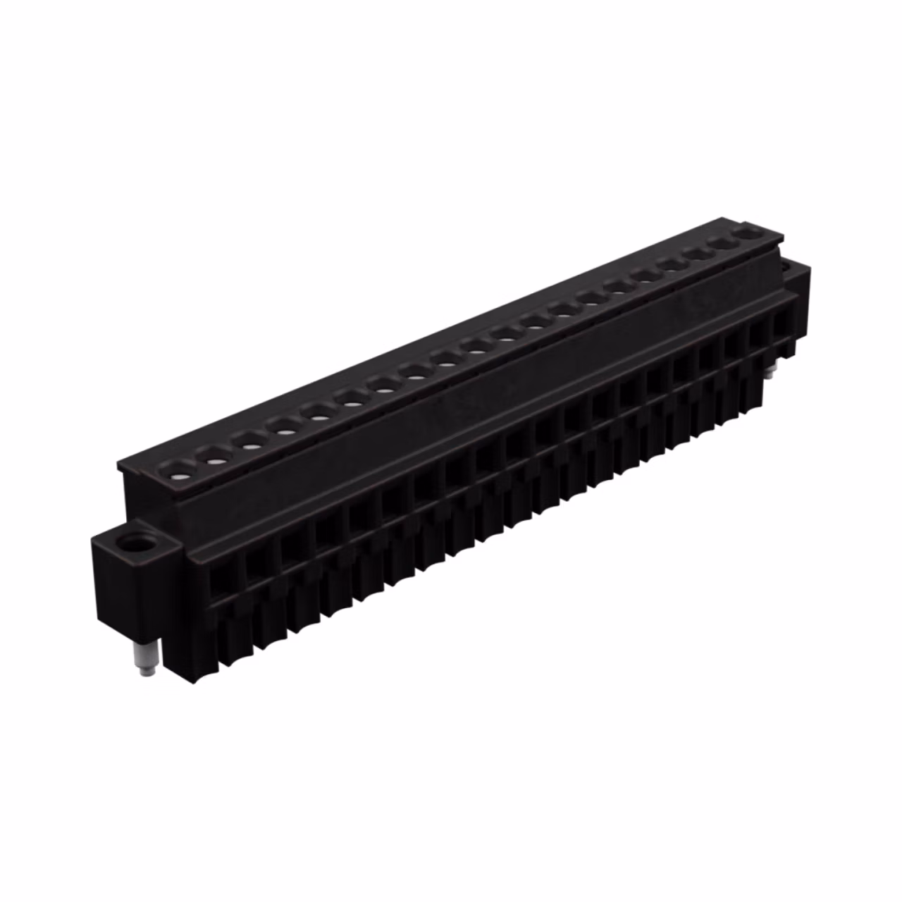 3.81mm Pitch Eurostyle Vertical Plug, with Retention Screws and Standard Imprinting, Rear Wire Entry, Black, 20 Circuits for sale