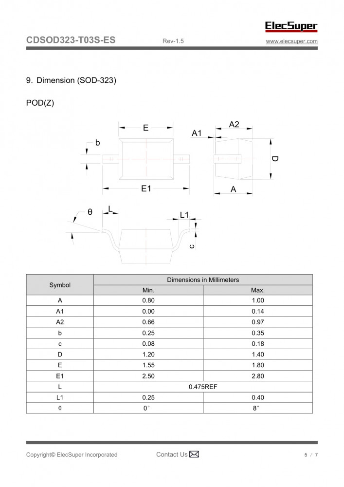 CDSOD323-T03S-ES datasheet page 5
