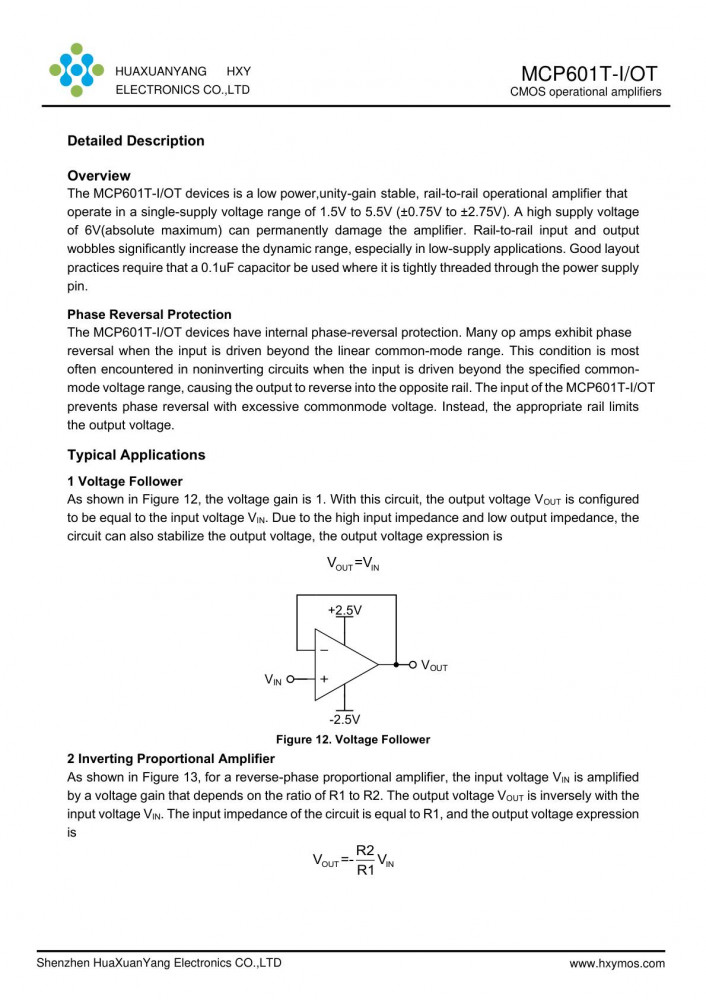 MCP601T-I/OT-HXY datasheet page 8