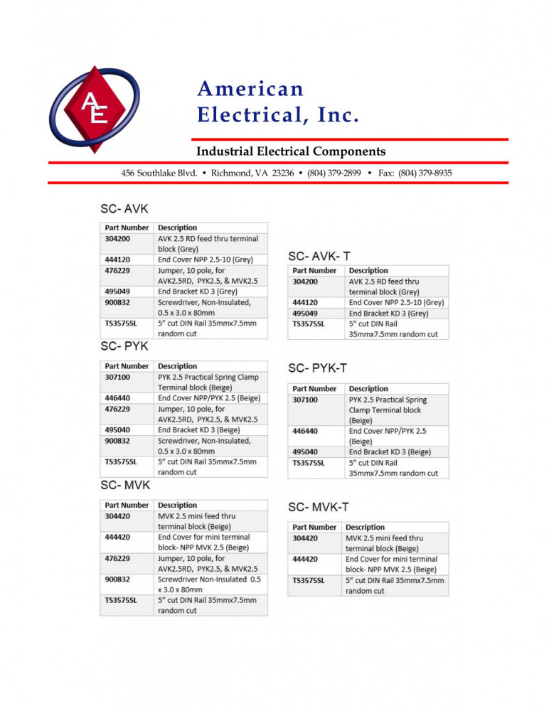 American Electrical SAFE CIRCUITS document page 2