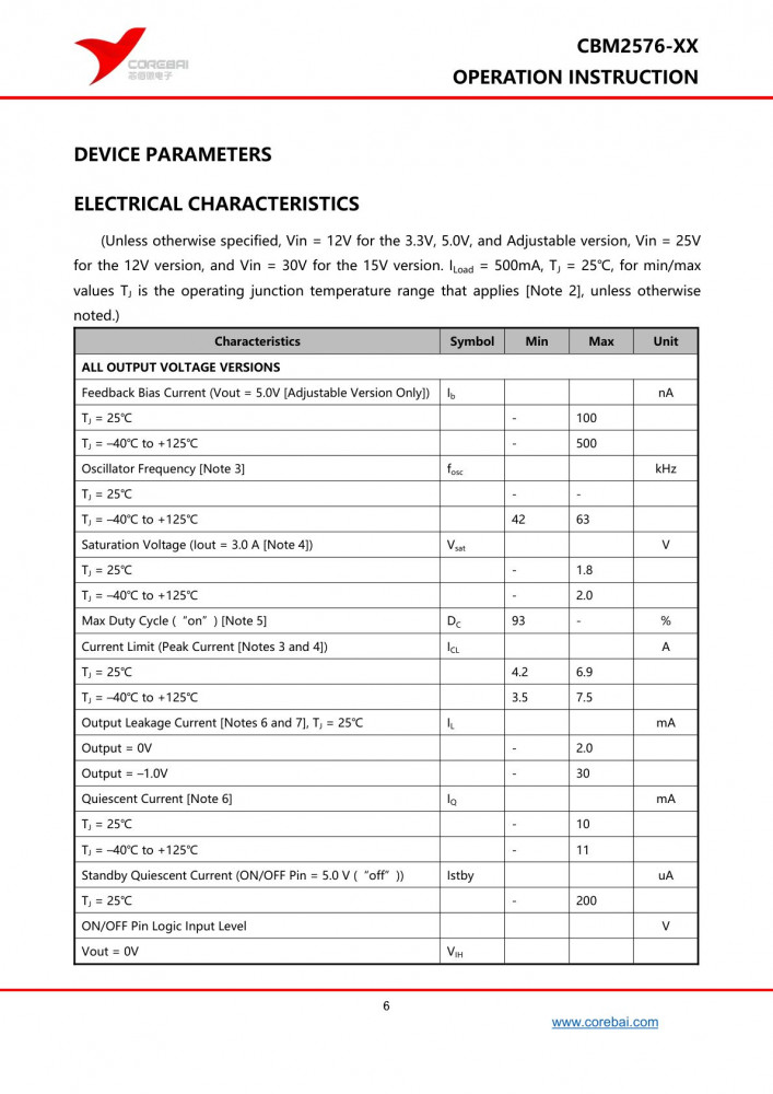 CBM2576 datasheet page 6