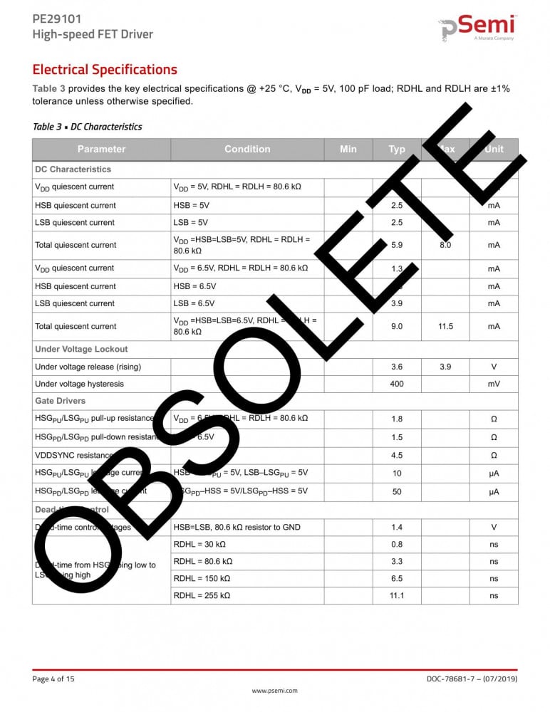 PE29101A-X datasheet page 4