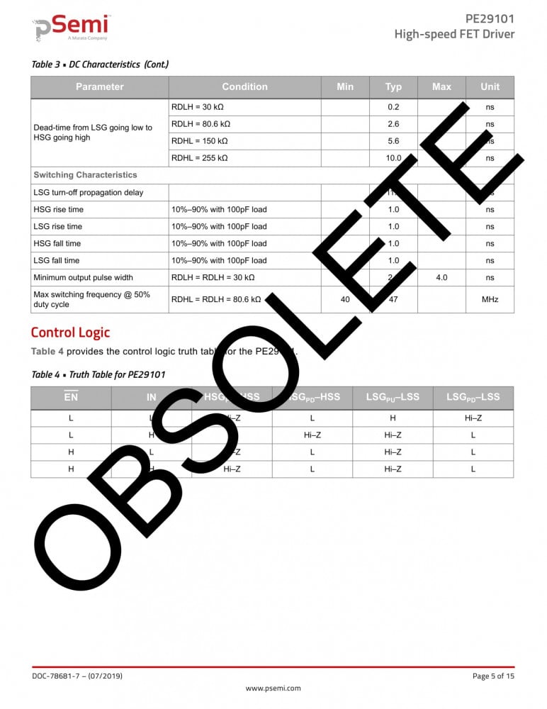 PE29101A-X datasheet page 5