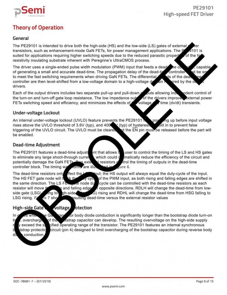 PE29101A-X datasheet page 9