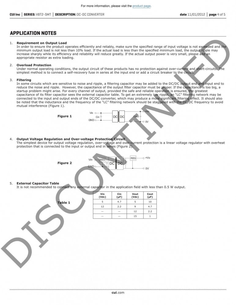 VBT2-SMT datasheet page 4