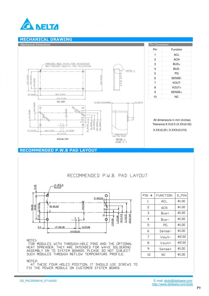 PACSR28018S datasheet page 9