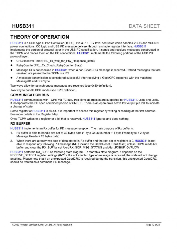 HUSB311BLA datasheet page 10