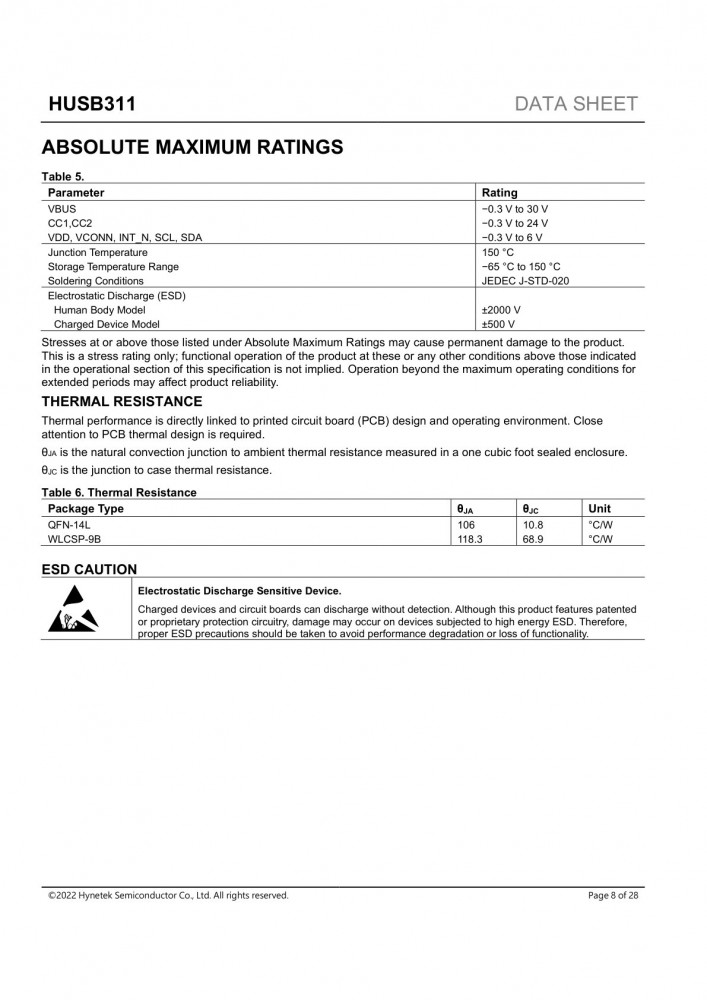 HUSB311BLA datasheet page 8