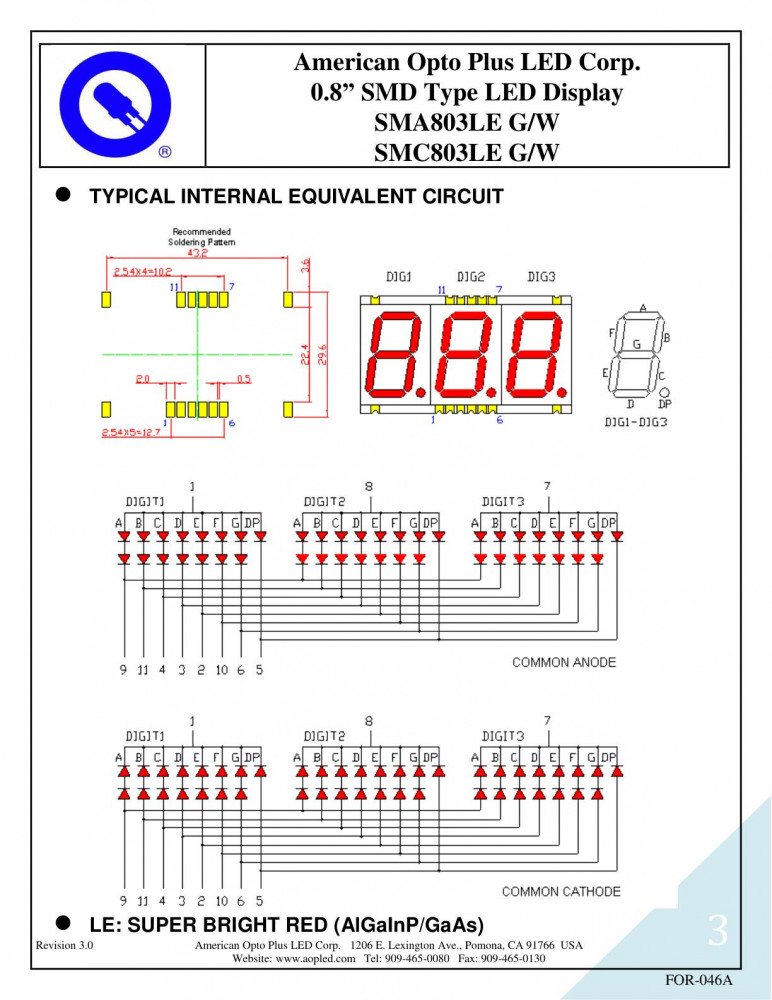 SMC803LE datasheet page 3